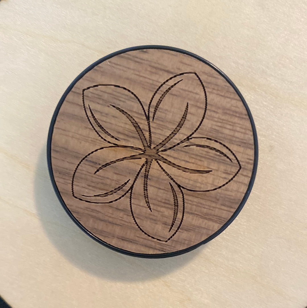 Plumeria Flower Phone Pop Holder – Diamond Wood HI